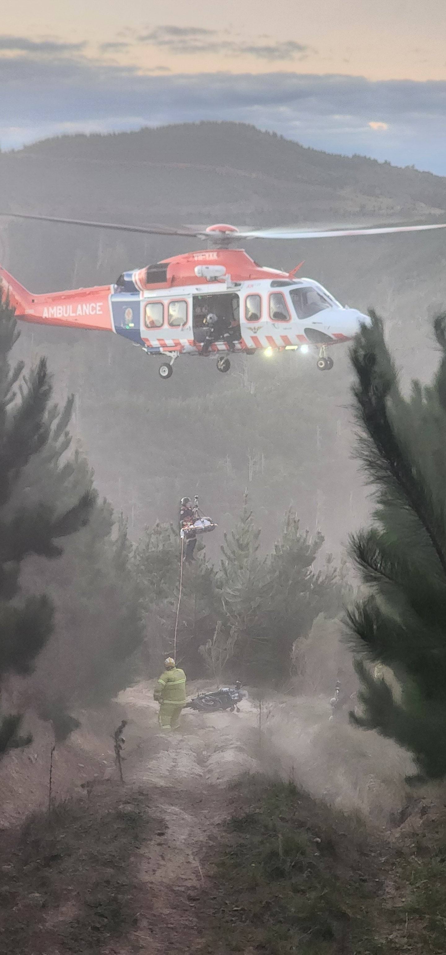 Local rider rescued after a serious leg injury in Gippsland | ambulance ...
