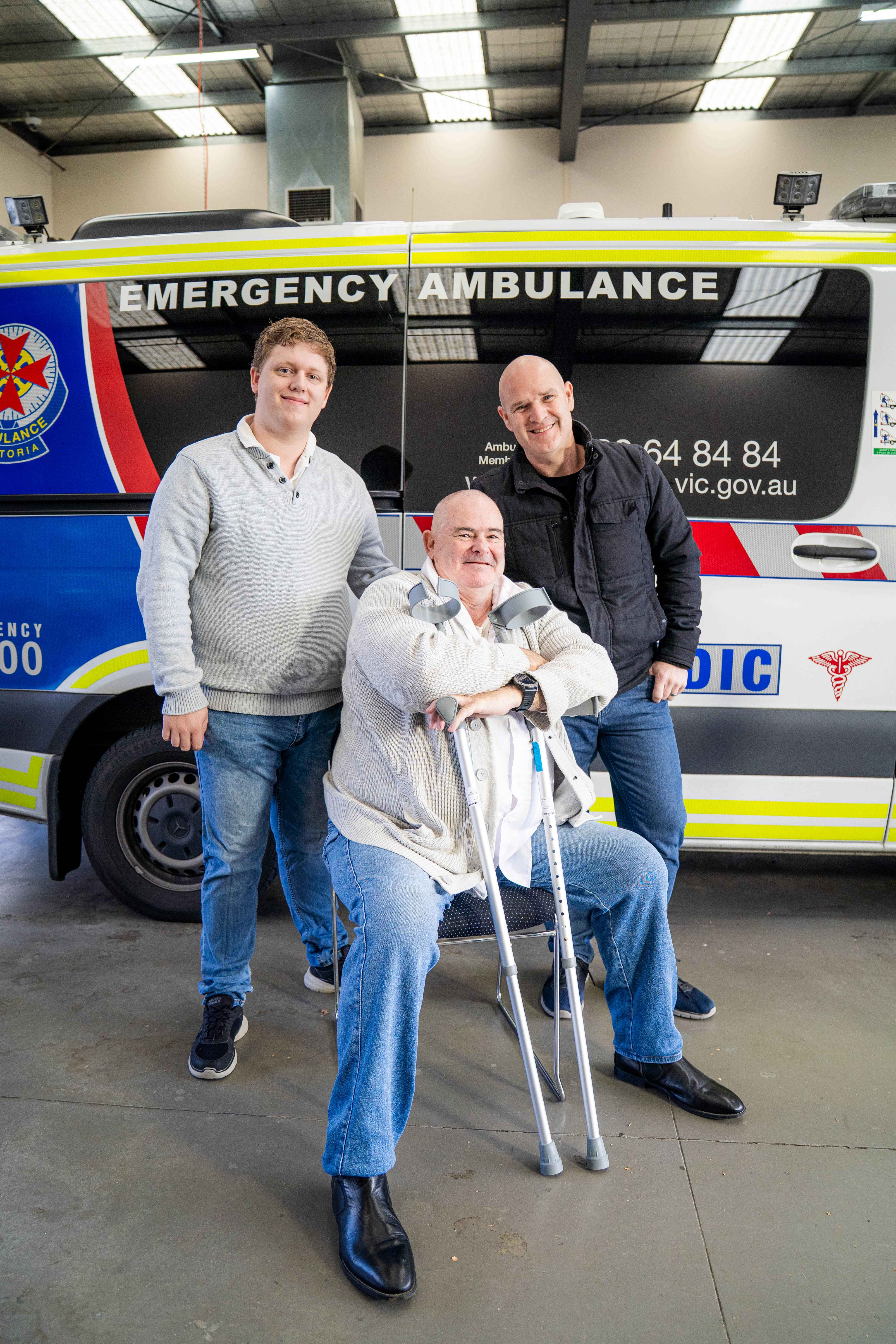 Cardiac arrest survivor says thank you | ambulance.vic.gov.au