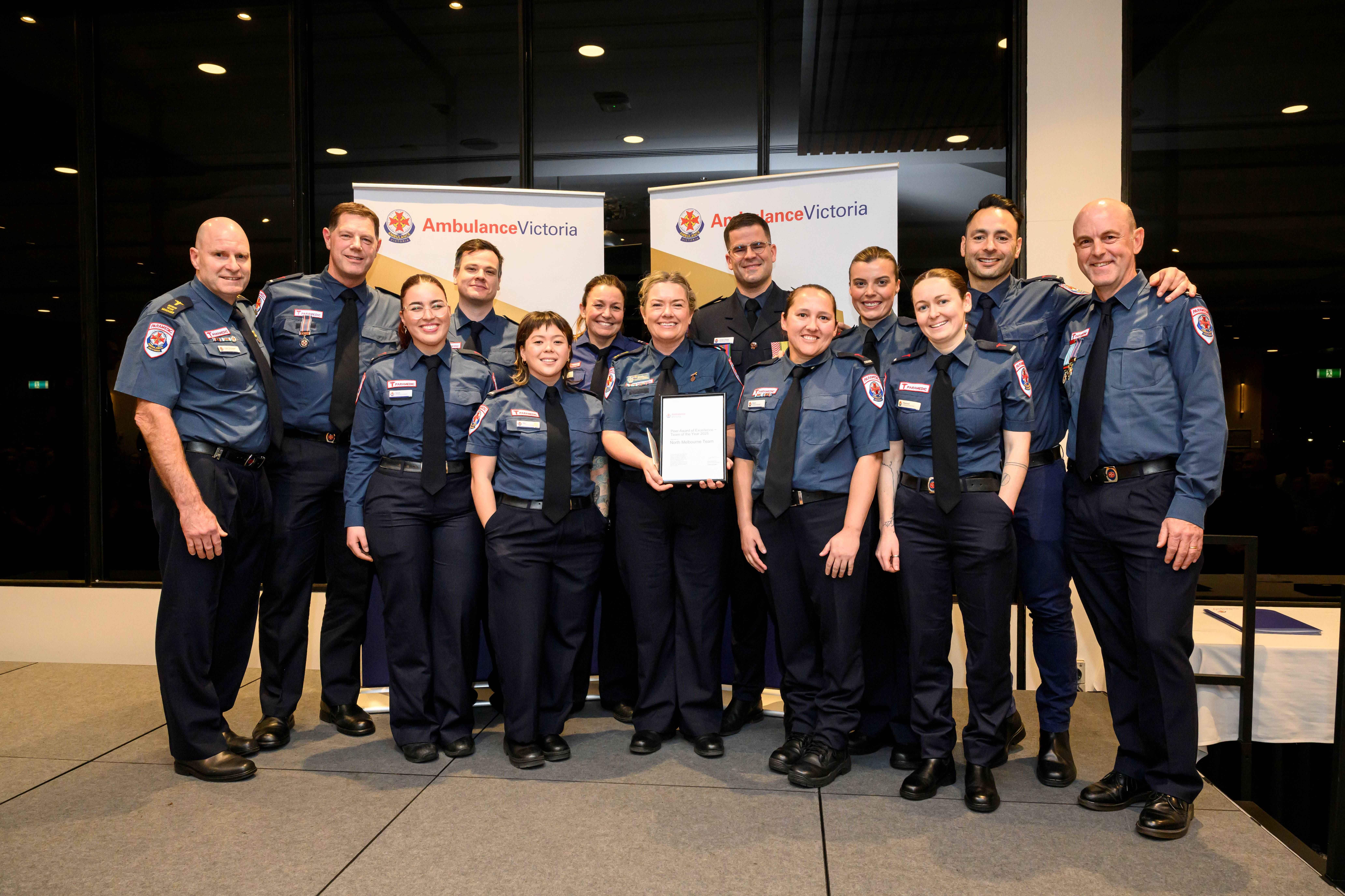 North Melbourne team honoured at regional awards | ambulance.vic.gov.au